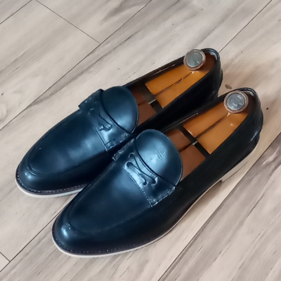 J.D. Fisk | Shoes | Jd Fisk Scully Black Leather Loafers Mens | Poshmark